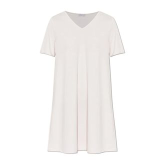 Hanro Femme, V&ecirc;tements de nuit et de d&eacute;tente, Rose, Taille: 44 FR V-Neck Cotton Nightgown