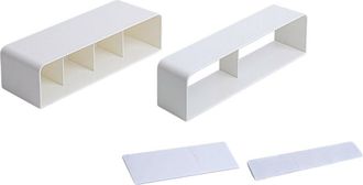 BESPORTBLE Wandmontierter Schirmständer aus Robustem ABS Selbstklebender Schirmhalter für Bis zu 4 Regenschirme und Gehstöcke ohne Bohren Platzsparend für Flur u