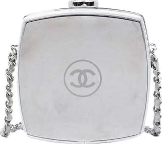 Chanel Sac pochette avec cha&icirc;ne Pre-owned - Femme - Pre-owned - Blanc - Taille: ONE Size