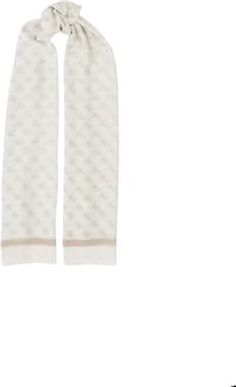 Guess Katia &Eacute;charpe, Logo 4G, 90 x 180 cm, logo blanc, polyester