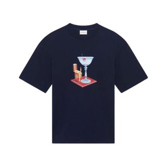 Dr&ocirc;le de Monsieur Homme, Tops, Bleu, Taille: M T-Shirt Cocktail