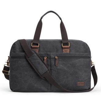 S-Zone Erweiterbare Reisetasche Vintage Canvas Unisex Handgepäck Weekender Tasche Sporttasche für Reise Wochenende Urlaub