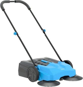 Gude G&uuml;de - Handkehrmaschine Kehrmaschine Handkehrer gkm 650 manuell 3 B&uuml;rsten System