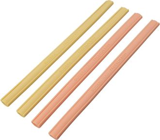 Fackelmann Fackelmann Strohhalm aus Silikon im 4er Set - Wiederverwendbare Trinkhalme - Einfach zu Reinigen ohne Rückstände durch aufklappbares Design - großer T