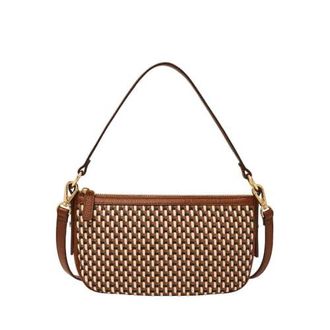 Fossil Jolie Brown Leather or Suede Crossbody bag for Women