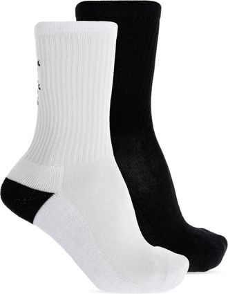 AllSaints Homme, Sous-v&ecirc;tements, Multicolore, Taille: M/L Lucky Or Not 2 Pack Socks