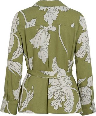 Vila Langarmbluse VIFLORENZA OA V-NECK L/S SHIRT Sage/Oa
