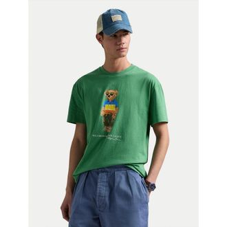 Polo Ralph Lauren T-Shirt 710973138001 Gr&uuml;n Custom Slim Fit