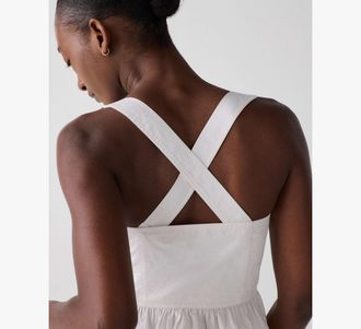 Kate Spade New York Kate Spade Crossback-Peplum-Top f&uuml;r Frauen in Frisches Wei&szlig;, Gr&ouml;&szlig;e: 30 | Baumwolle