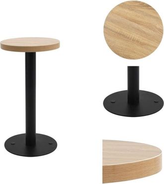 vidaXL Bistrotisch Hellbraun 40 cm mdf - Esstisch - Bistrotisch - Kleiner Tisch - Runder Tisch - Wohnzimmertisch