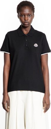 Moncler Logo Patch Cotton Piqu&eacute; Polo Shirt