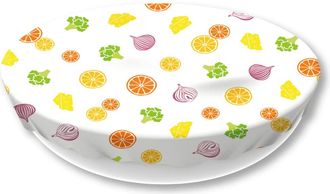 Nuts Textile Sch&uuml;sselabdeckung XL Fr&uuml;chte & Gem&uuml;se | Mit Gummizug aus Naturkautschuk | Lebensmittel abdecken | waschbar | wiederverwendbar