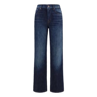 7 For All Mankind Straight-leg Vintage Wash Jeans - - Jeans - Damen - Blau - W30