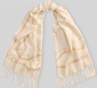 Lauren Ralph Lauren Schal mit Logo-Schriftzug aus Wollmix