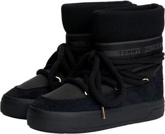 Tommy Hilfiger Runde Endstiefel - schwarz