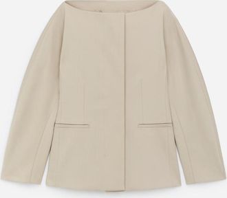 Arket Blazer Mit Weitem Ausschnitt -Beige