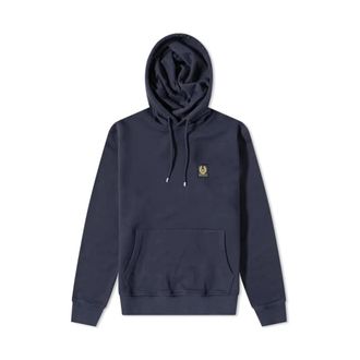Belstaff Klassischer Patch Popover Hoody - - Sweatshirts & Hoodies - Herren - Blau - XL