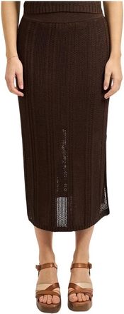 Pennyblack Femme, Jupes, Brun, Taille: 38 FR Long Knit Skirt