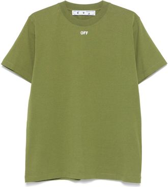Off-white t-shirt &agrave; imprim&eacute; Arrows - Vert