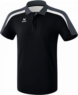 Erima Jungen Poloshirt Poloshirt, schwarz/weiß/dunkelgrau, XXL, 1111824