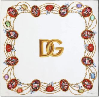 Dolce & Gabbana Femme, Accessoires, Multicolore, Taille: ONE Size Silky Scarf