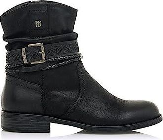 Mtng Bottines Plates Femme Bottines Plates PERSEA 52772 Femme | Bottines Plates décontracté | Fermeture avec Fermeture éclair | 55340 | ECO Negro