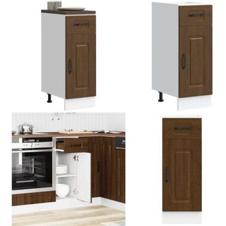vidaXL Armoire de cuisine Kalmar ch&ecirc;ne marron bois ding&eacute;nierie - Vidaxl