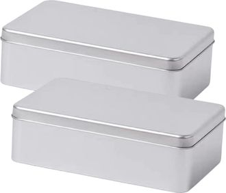 Cabilock 2pcs Kuchen Boxen Nougat Formen Kuchen Boxen Edelstahl Backen Brot Pfannen Backen Zubehör