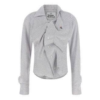 Vivienne Westwood Femme, Blouses et Chemises, Multicolore, Taille: 38 FR Drunken Striped Layered Shirt