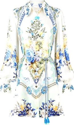 Camilla Femme, Robes, Multicolore, Taille: 42 FR Robe Chemise Trap&egrave;ze