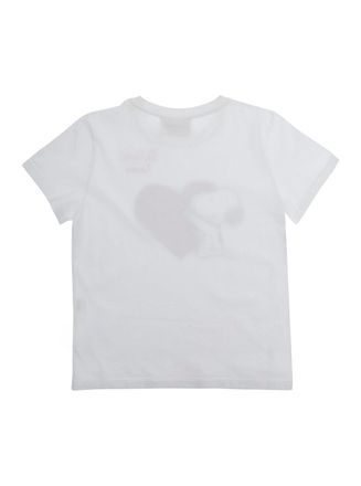 MC2 Saint Barth Girls T-Shirt Elly Snoopy White Cotton T-Shirts And Polos