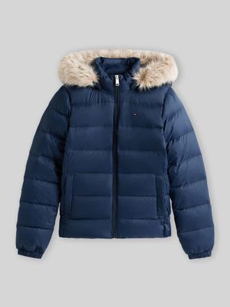 Tommy Jeans Regular Fit Daunenjacke mit Kunstfell