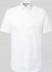 Jake*s Slim Fit Business-Hemd aus Baumwolle mit Kentkragen