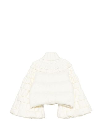 RAXXY Quilted Bell-Sleeve Down Jacket - White
