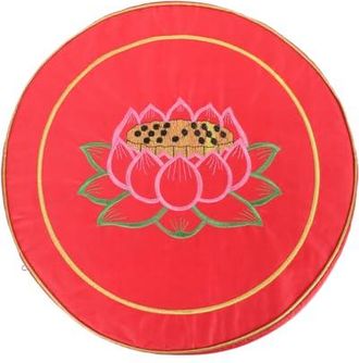 Valiclud Coussin De Cultivation Rond 37X37X4Cm Zafu Coussin Yoga Et Pri&egrave;Re pour Cultivation Bouddhiste Int&eacute;Rieur Et Jardin