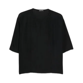 Emporio Armani Femme, Tops, Noir, Taille: 42 FR T-Chemises