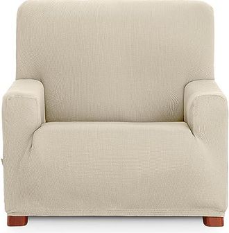 Eysa 1-Sitzer-Elastischer Sofabezug Poseidon Farbe 00, Ecru