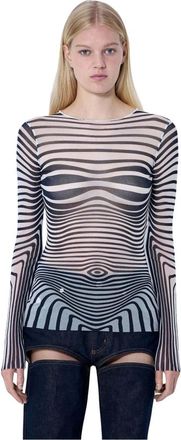 Jean Paul Gaultier Femme, Tops, Multicolore, Taille: 40 FR Re-Edition The Body Morphing Top