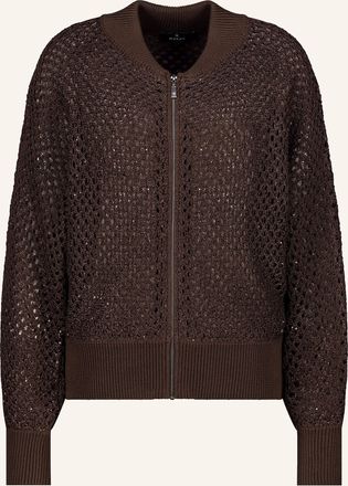 Monari Monari Strickjacke Mit Pailletten braun