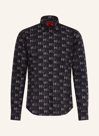 HUGO BOSS Hugo Hemd Ermo Casual Slim Fit schwarz