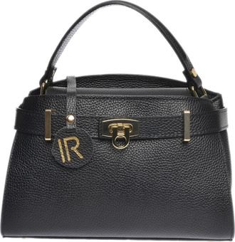 Isabella Rhea Schwarz Rindsledertasche