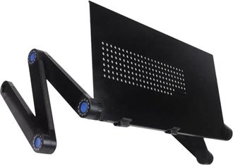 Cabilock Klappbarer Betttisch mit Verstellbarem Winkel Faltbarer Laptop Schreibtisch f&uuml;r Bett und Sofa Ergonomischer Stabiler Scho&szlig;tisch f&uuml;r Bequemes Arbeiten 