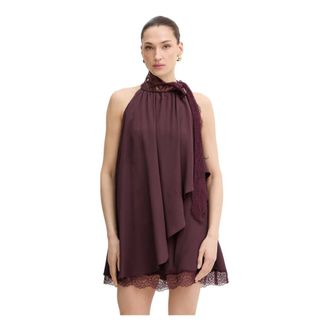 Pinko Seidenmischung Mini-Kleid - - Dresses - Damen - Lila - S