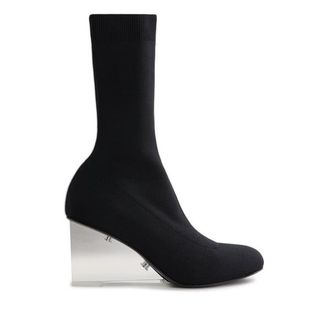 Alexander McQueen Bottines en tissu &agrave; talon compens&eacute;