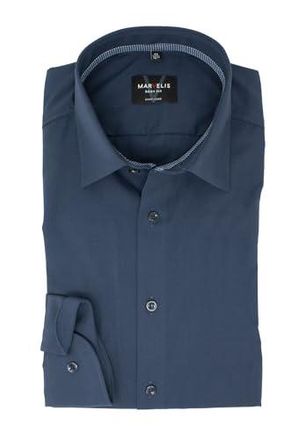 Marvelis Body Fit Chemise unie - Bleu - 40