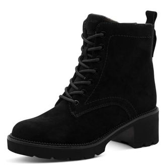 Tamaris Comfort bottines femme &agrave; talon bloc &agrave; lacets, Black, 39 EU
