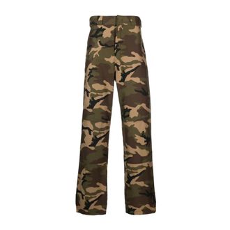 Palm Angels Satorial Camo Workpant - - Trousers - Herren - Gr&uuml;n - S