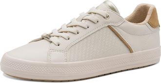s.Oliver Damen Sneaker flach Leicht Bequem, Beige (Beige), 37 EU