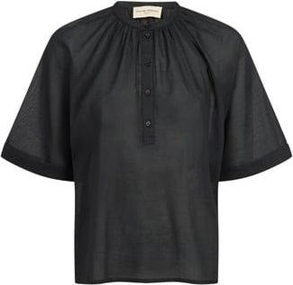 Officine G&eacute;n&eacute;rale Top Noria &agrave; col officier en coton