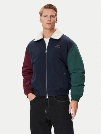 Tommy Jeans &Uuml;bergangsjacke Flag Aviator DM0DM23499 Dunkelblau Regular Fit